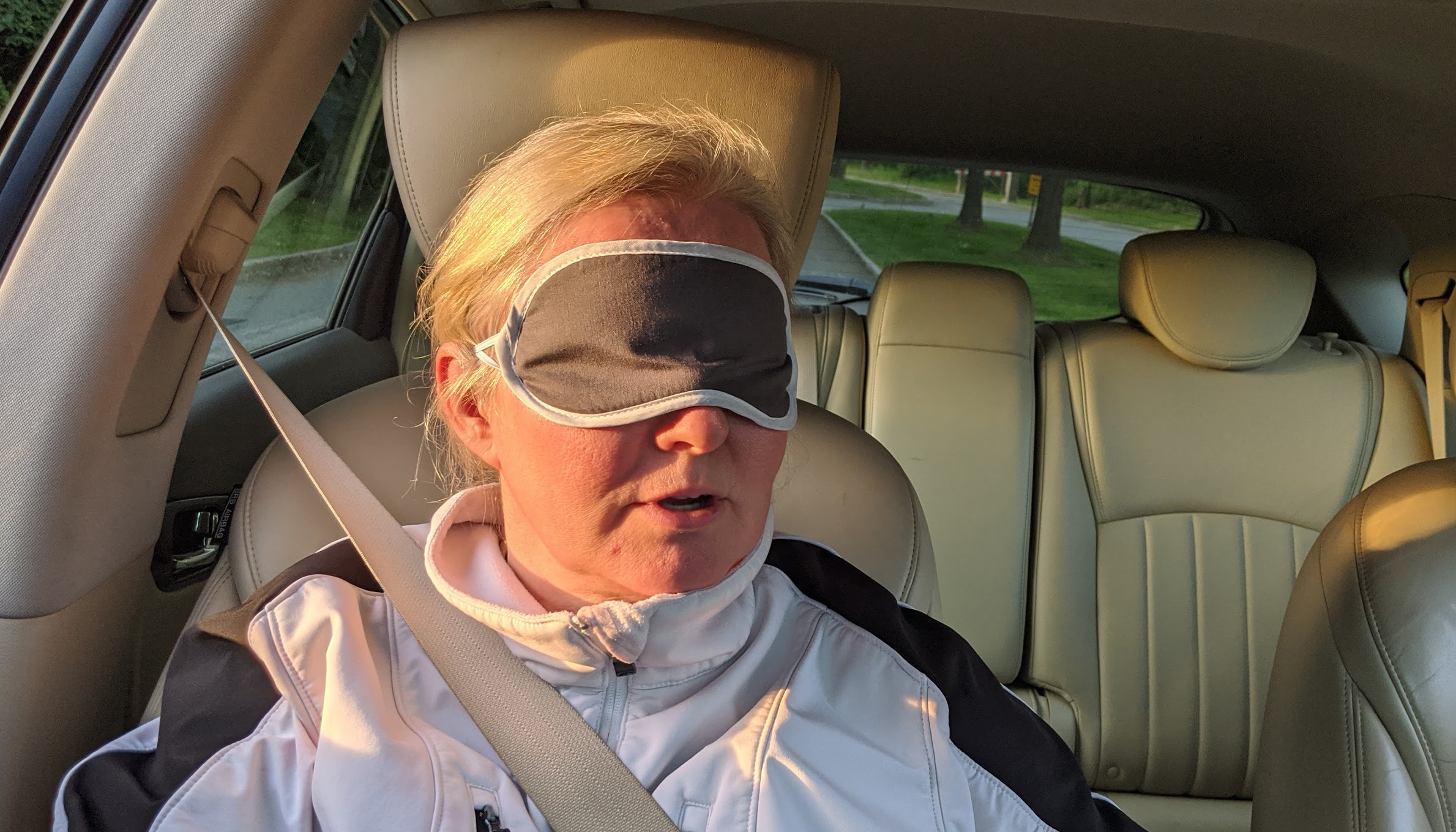 Does a Blindfolded Passenger Make You a Safer Driver?